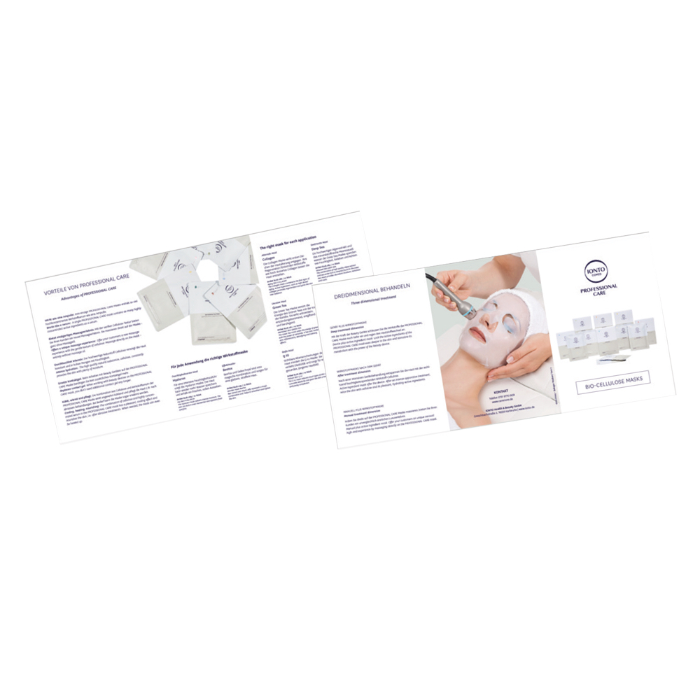 IONTO-COMED Professional Care Combine Flyer für Bio-Cellulose-Mask ...
