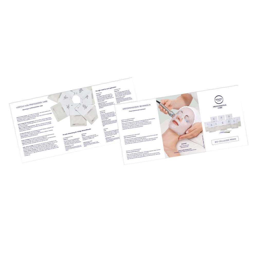 IONTO-COMED Professional Care Combine Flyer für Bio-Cellulose-Mask ...